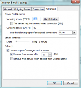 Red Circle Outlook Email Setup | ITegrity